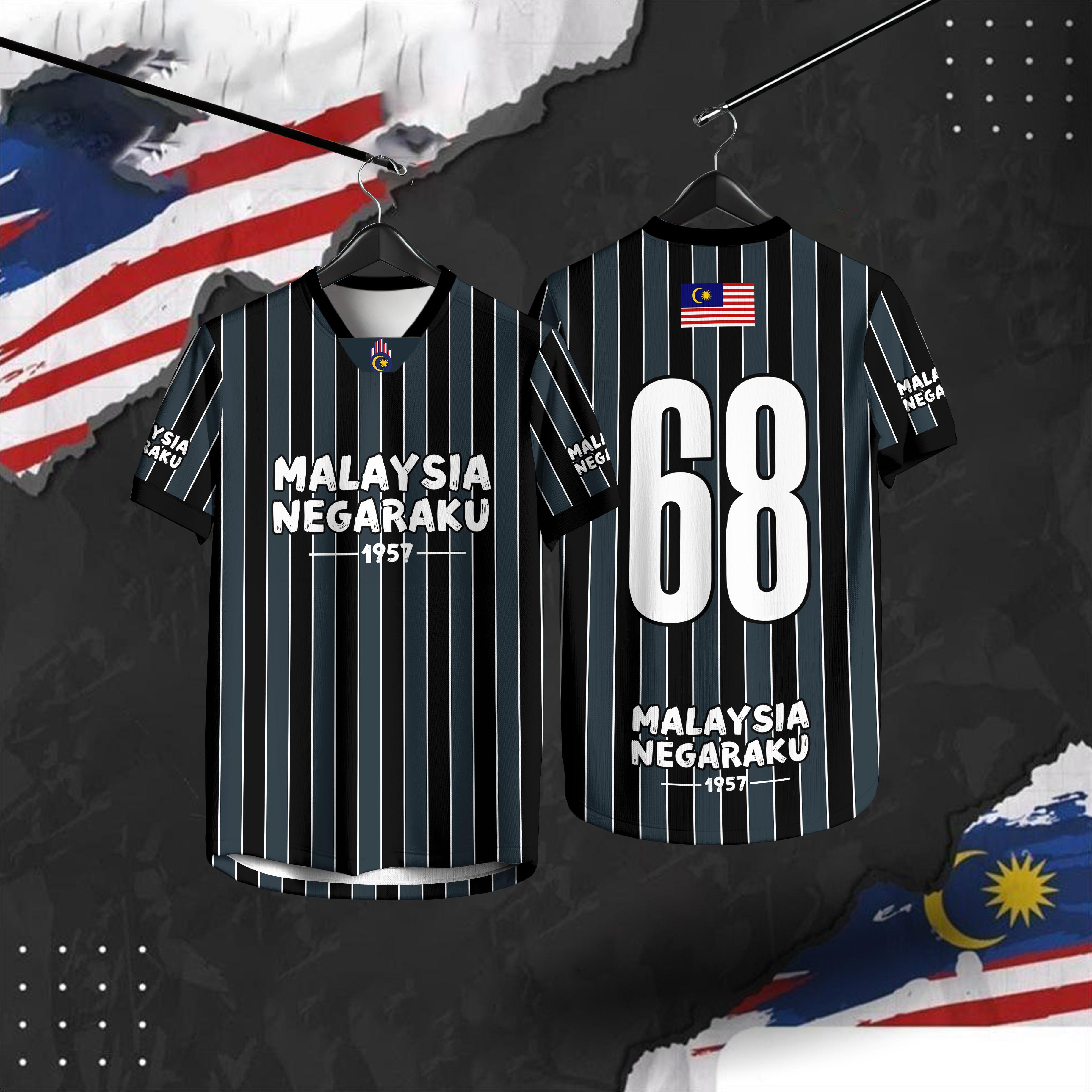 BAJU MERDEKA 2025 New Merdeka 68th Jersey Summer Men's V- Neck Sports T ...