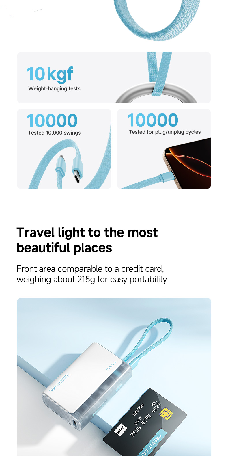 【3C Certification】CUKTECH Mini Powerbank 10000mAh 30W Fast Charging ...