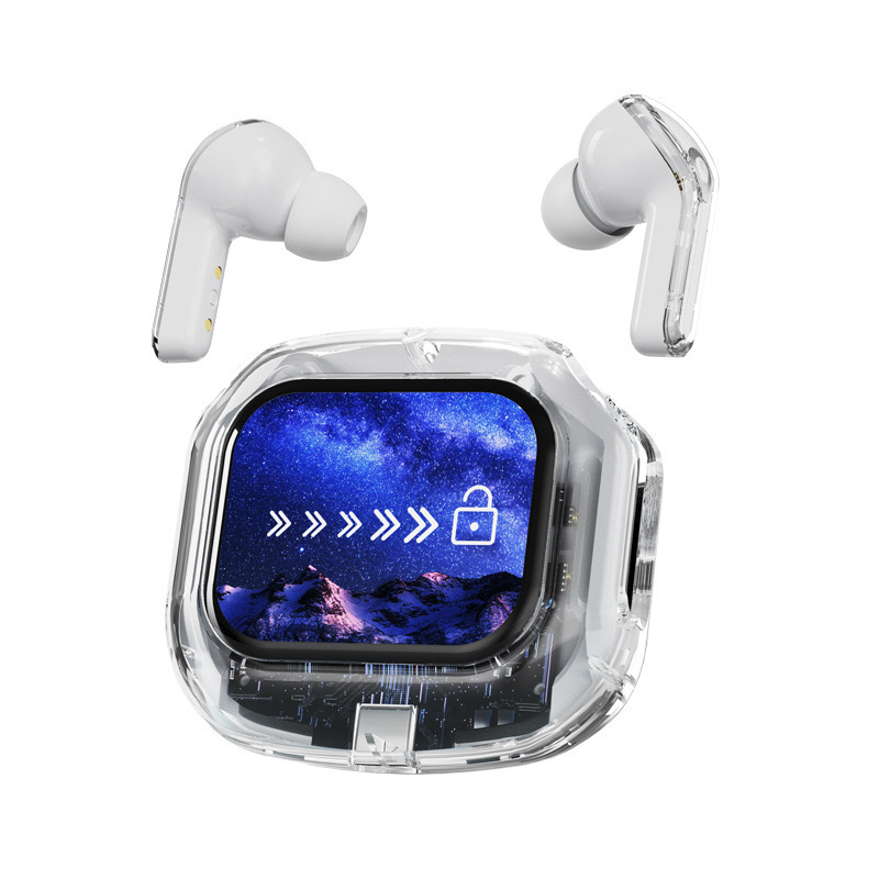 ProMax Wireless Bluetooth Headset Transparent ENC Headphones LED ...