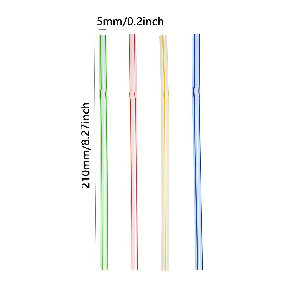 Disposable Flexible Colored Plastic Straws - 100pcs/500pcs | Shopee ...