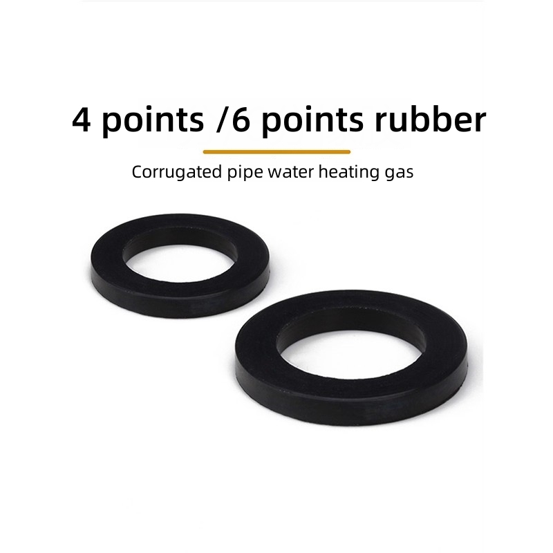 4 Points 6 Points Black Rubber Gasket with Filter Sealing Rubber Ring ...