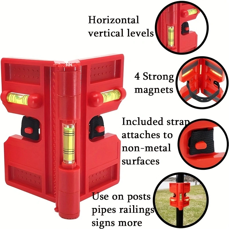 New Magnetic Post Level with Elastic Loop – Foldable Design for Hands ...
