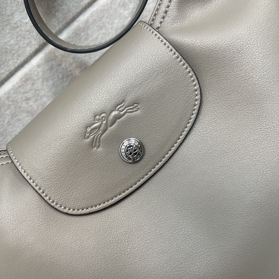 original Long champ 2025 new cowhide vertical HOBO bag women's ...