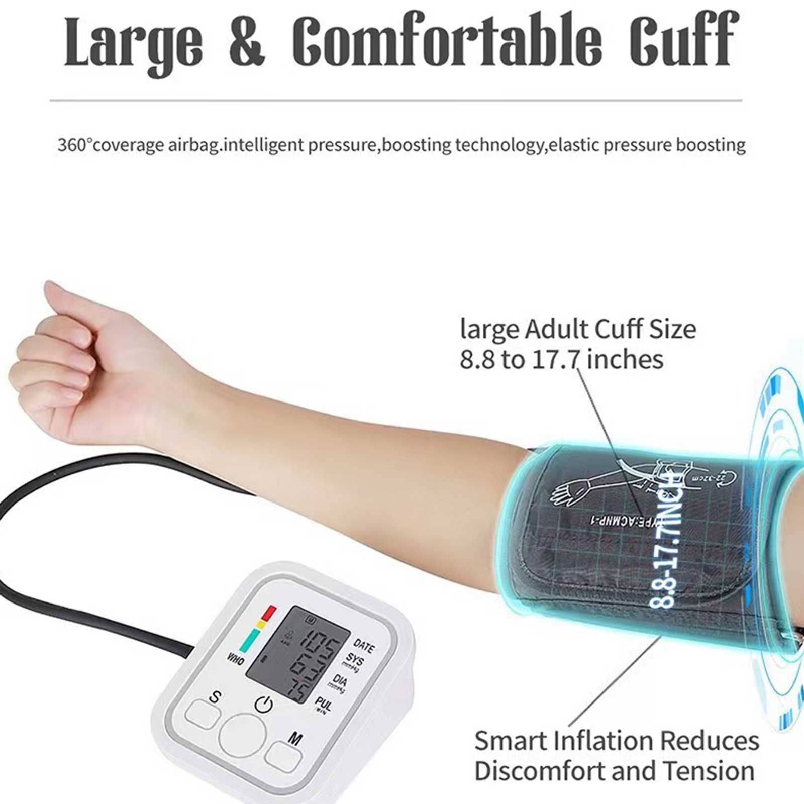 【Local delivery】High-precision electronic blood pressure monitor with ...