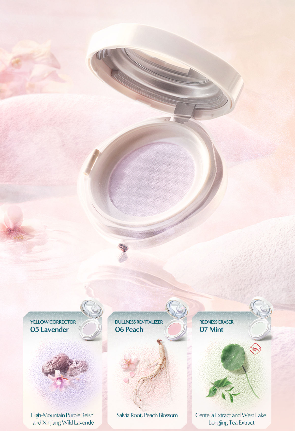 【王俊凯同款】花西子 好气色蜜粉/散粉 Florasis Flawless Jade Breathable Color Correcting ...