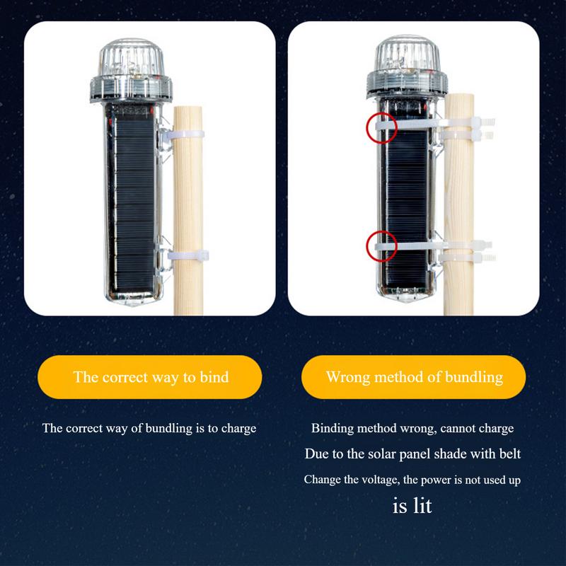 Red+Blue+white Solar Waterproof Net Mark Position Flashing Marine ...