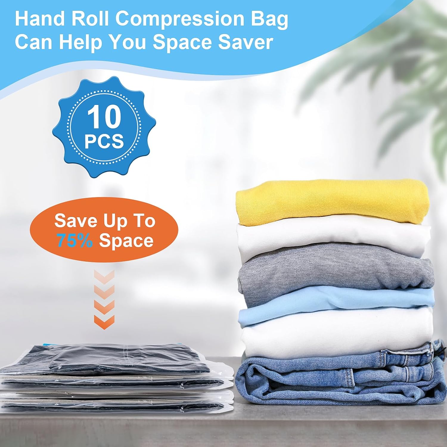🇲🇾 MY Stock Hand Roll Compression Bags - Travel Essentials 4 Sizes ...