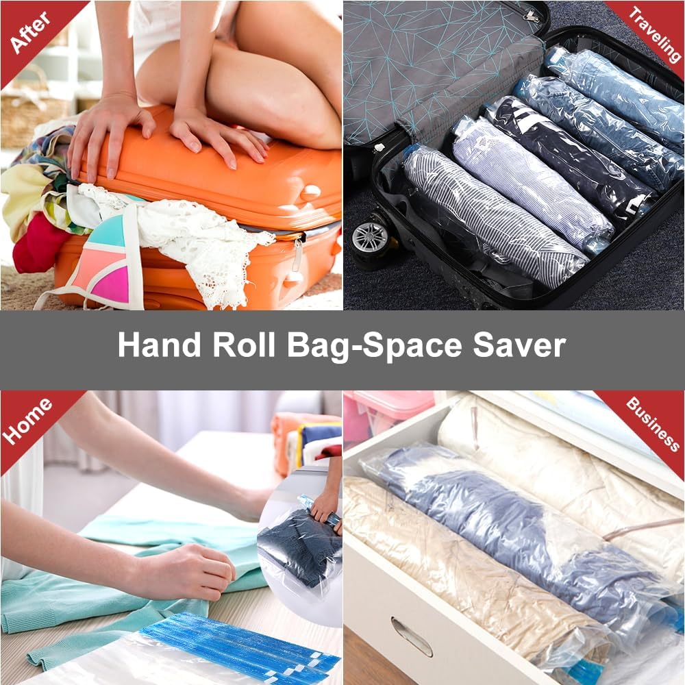 🇲🇾 MY Stock Hand Roll Compression Bags - Travel Essentials 4 Sizes ...