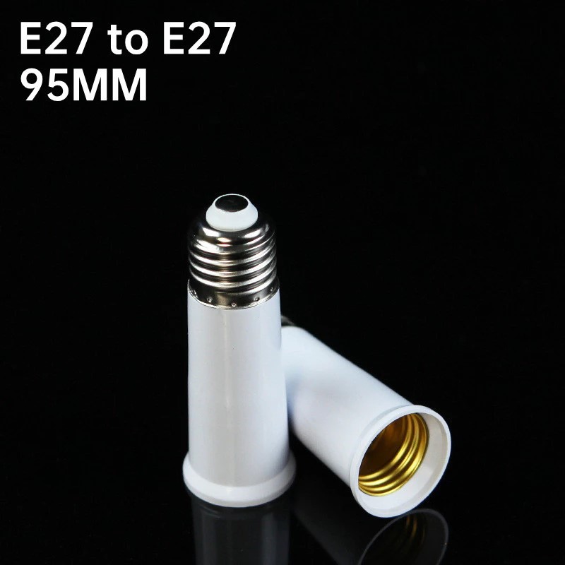 65mm 95mm 120mm E27 to E27 Lengthen Lamp Base Converter Adaptor Lamp ...