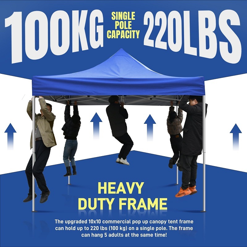 10 x 10 Ft Folding Canopy Camping Tent Khemah Canopy Frame 10 × 10 ...