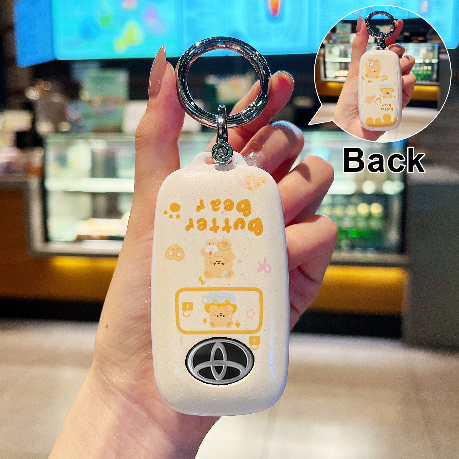 Car Key Cover for Toyota Yaris Vios Raize Veloz 2022 - 2024 AVANZA Wigo 2023 - 2025 Car Key ...