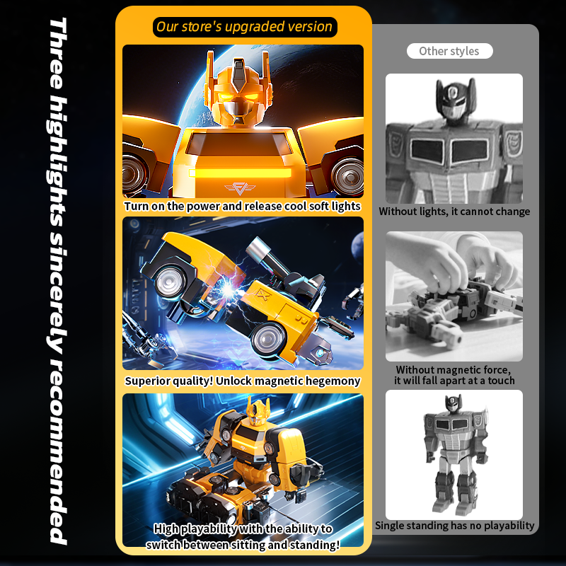 [Qilemeng]Robot Transformers Deformable Transform Robot Toys Large ...