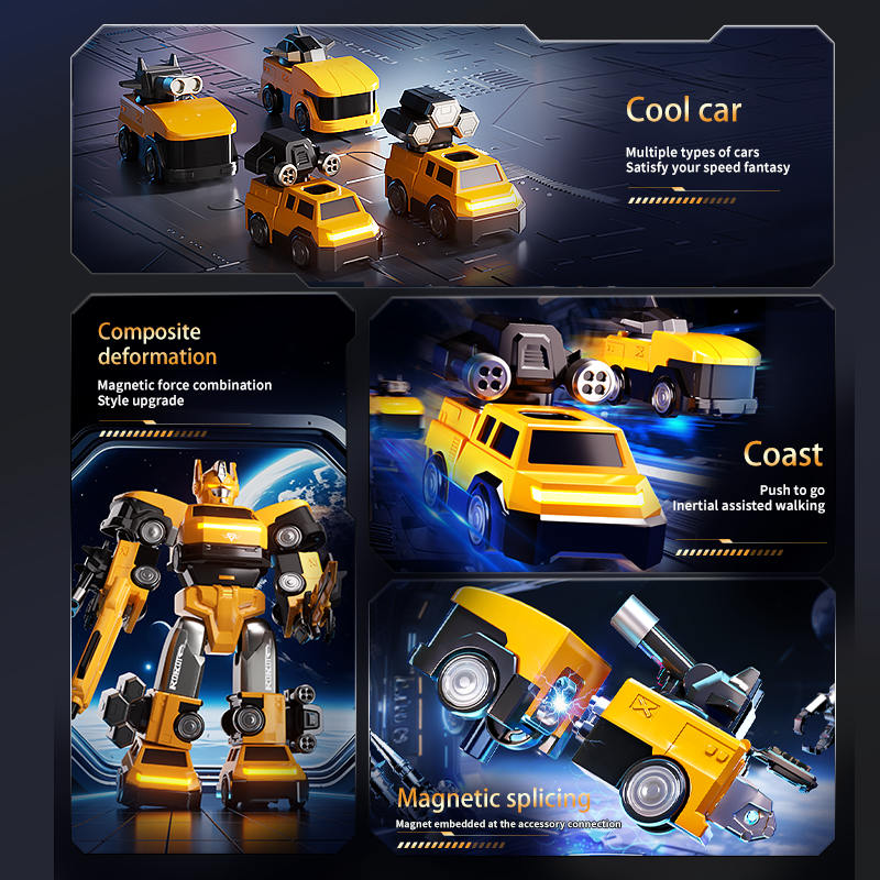 [Qilemeng]Robot Transformers Deformable Transform Robot Toys Large ...