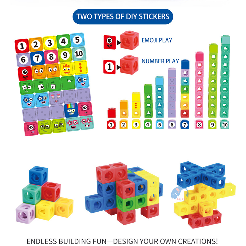 Numberblocks Didactic Set Math Cube Early Learning Toys Puzzle Building ...