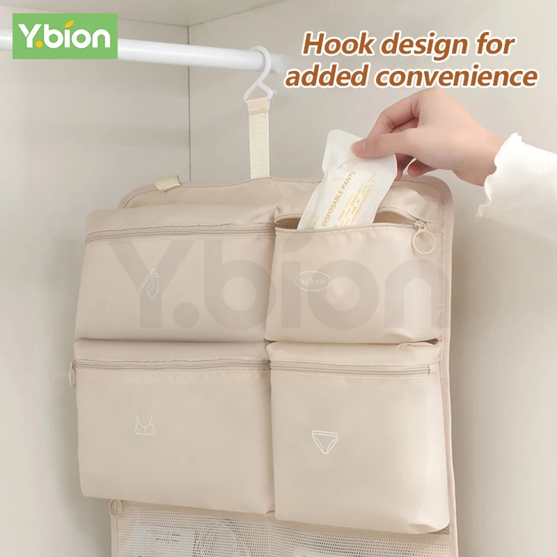 🇲🇾 MY Stock 7-in-1 Foldable Travel Packing Cubes Set with Hooks, Multi ...
