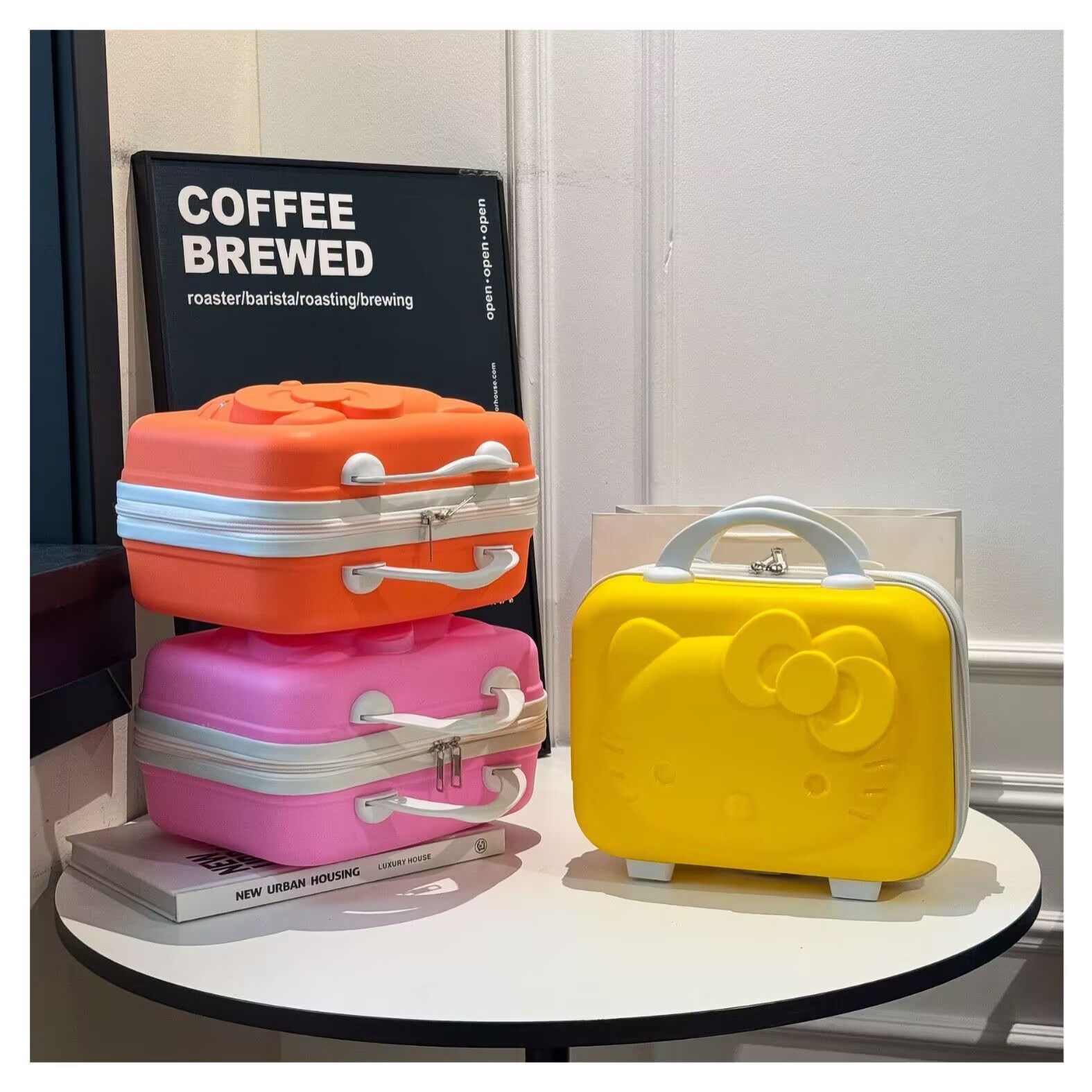 Kuromi hand luggage cosmetic small box bag female 14 inch small cartoon ...