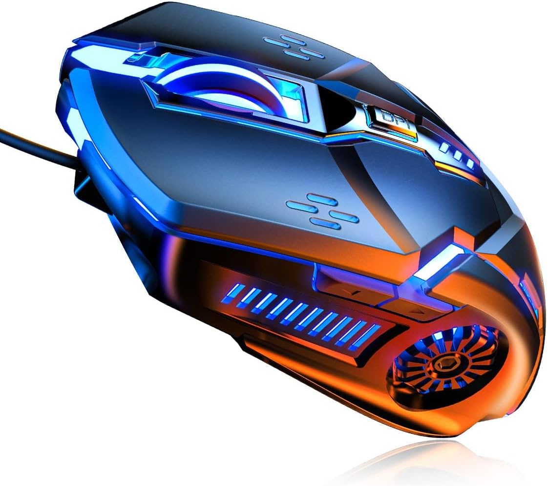 Gaming Mouse with Wire G5 6D 4Speed DPI RGB Breathing Light Wired Mouse ...