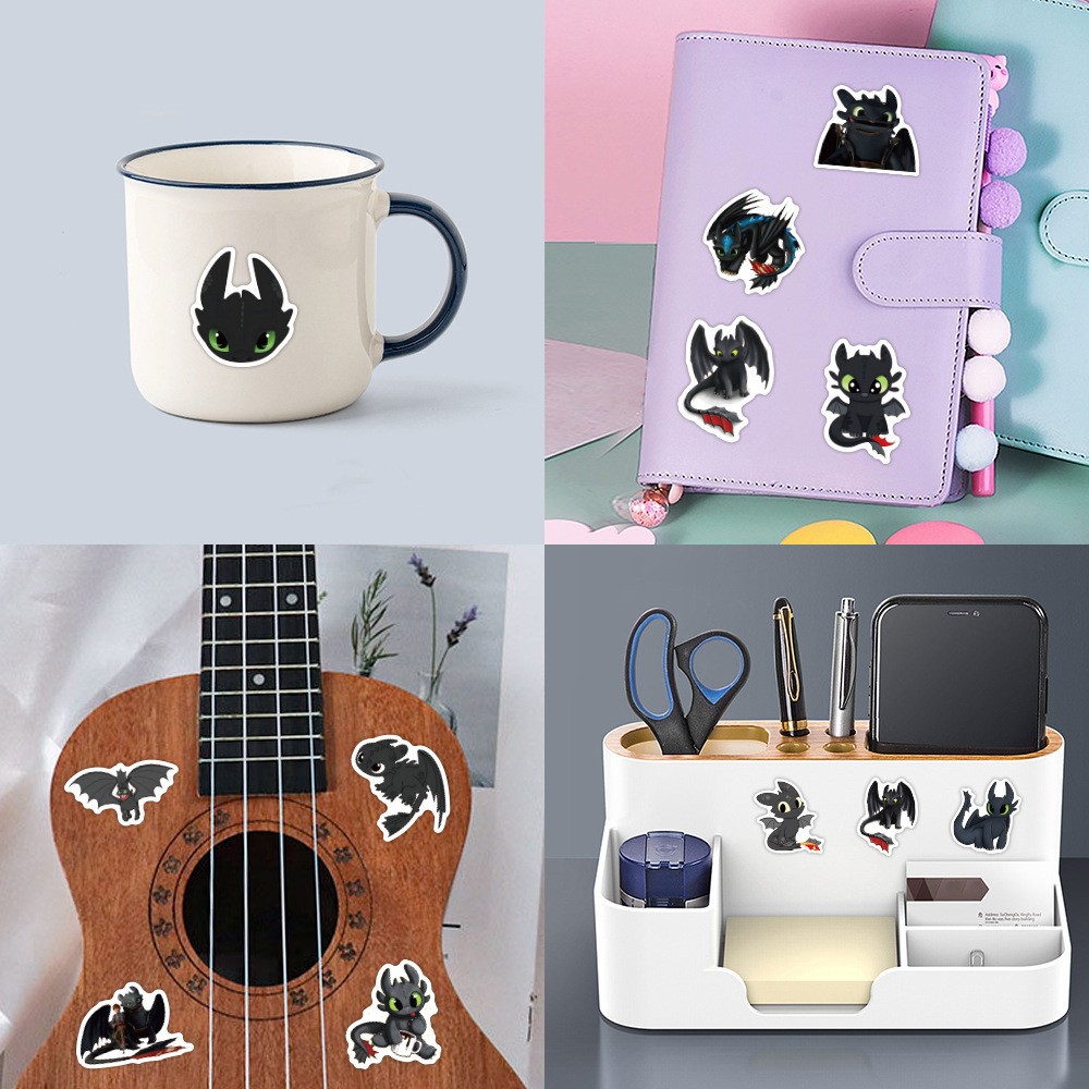 55pcs Cute Toothless Stickers For Kids Dancing Toothless Dance How To ...