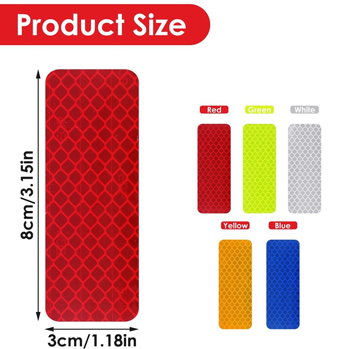 10Pcs Warning Reflective Stickers Safety Reflective Stickers Night ...
