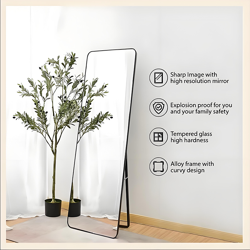 136*36CM Full Length Mirror Full Body Mirror Standing Mirror Wall ...