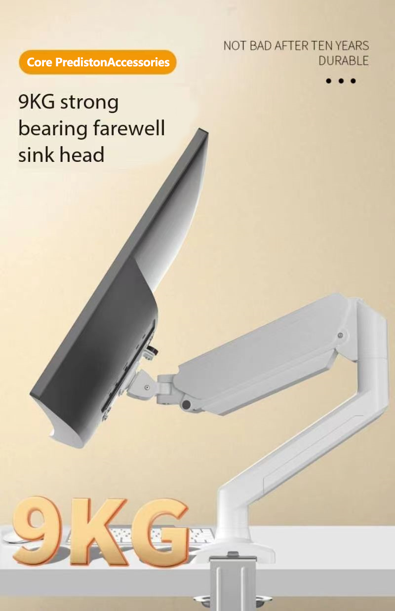 Desk Monitor Arm Monitor Mount Adjustable Stand Load (2-9kg /17"- 30 ...