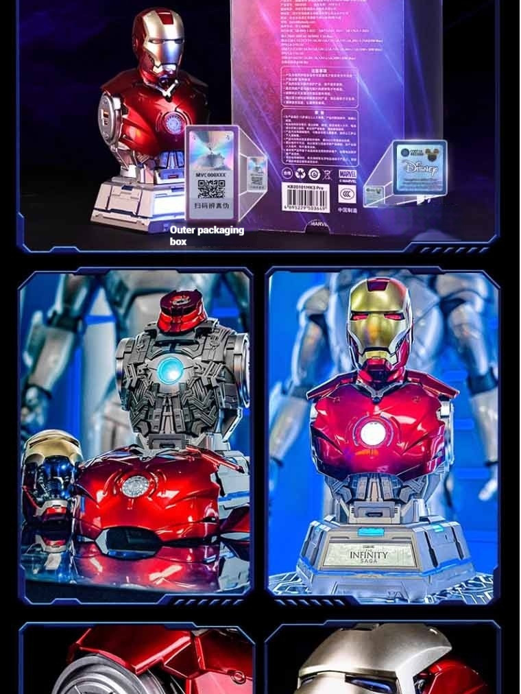 Killerbody mk3 65w Iron Man Charging Center Bust Mecha Charger Figure ...