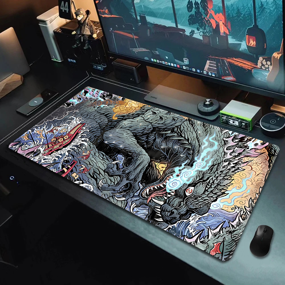 Mouse Pad Gaming Japan God Of Destruction Godzilla Mousepad Large ...