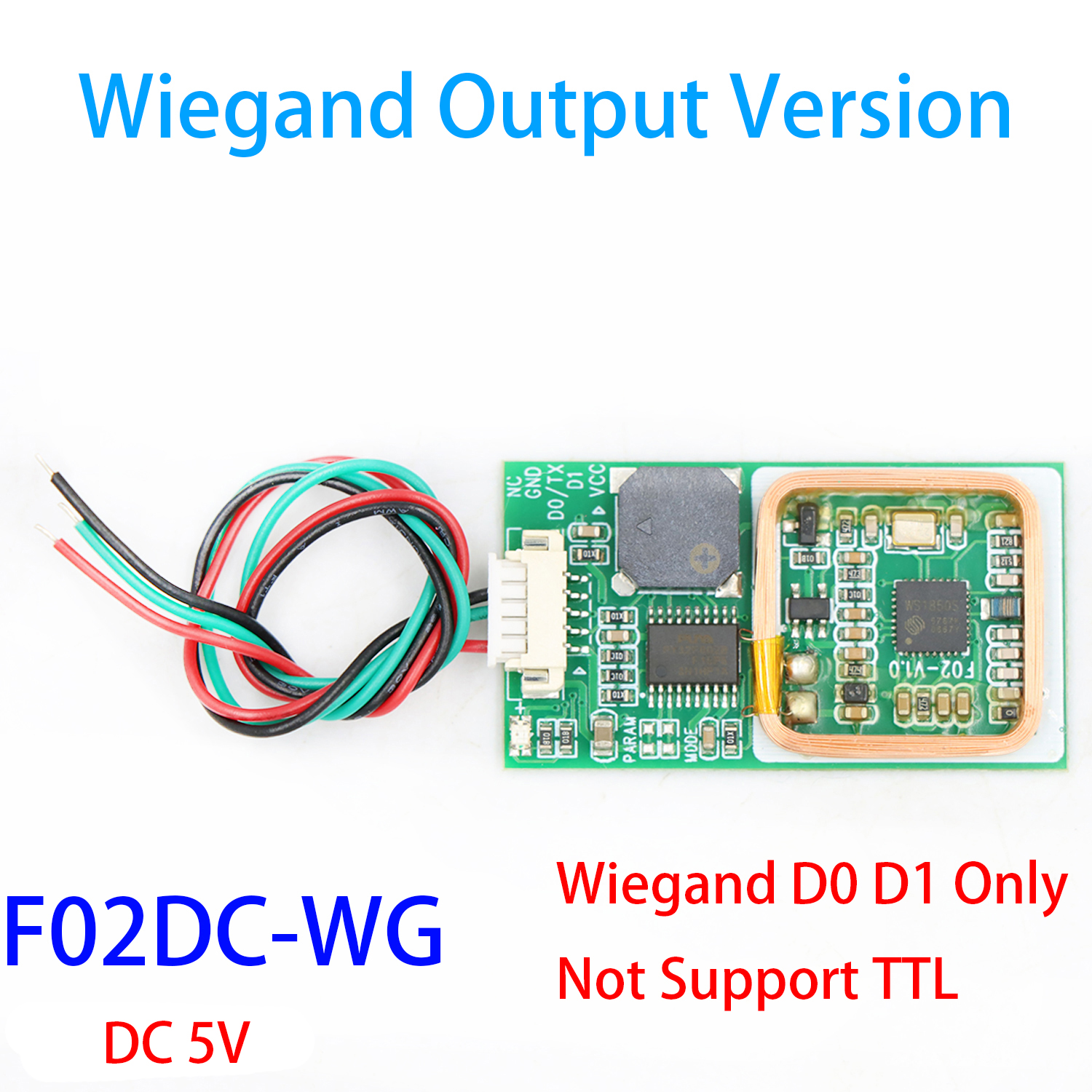 125Khz+13.56Mhz RFID Module TK4100 EM ID+IC M1 Dual Frequency Wiegand ...