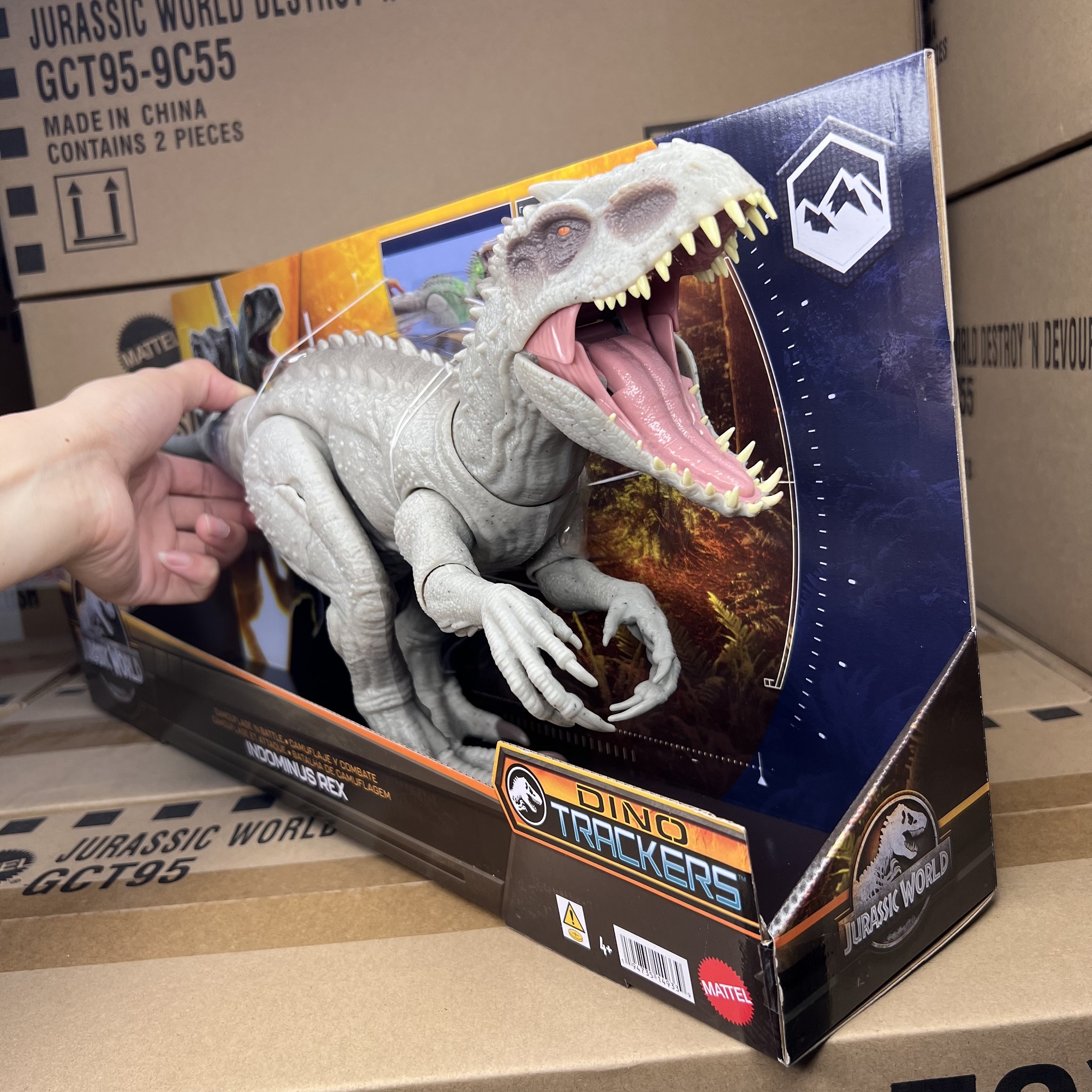 Mattel Jurassic World Indominus Rex Dinosaur Toy, with Light, Sound and ...