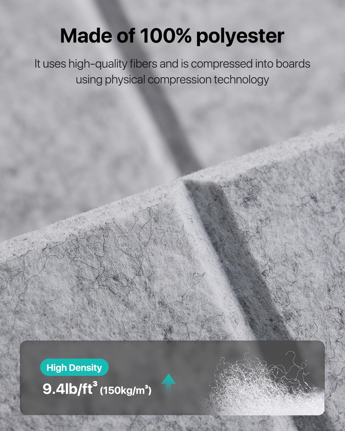 Square Vertical Slot 4 Slots Acoustic Panels Felt Wall Tiles with Safe ...