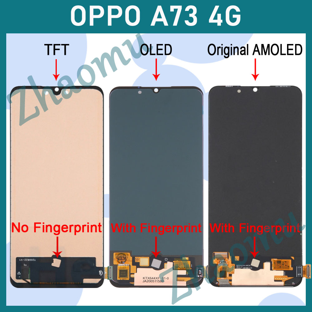 Original AMOLED OPPO A73 4G 5G LCD Display Touch Screen Replacement ...
