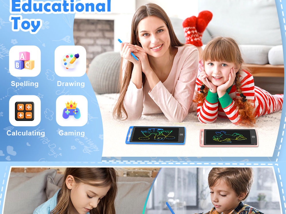 【20" Inch】LCD Writing Tablet 2+ Years Kids Colorful Drawing board for ...