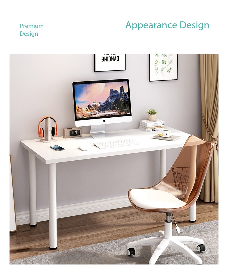 Jianzuo Computer Desk White Study Table Simple Modern Office Writing ...