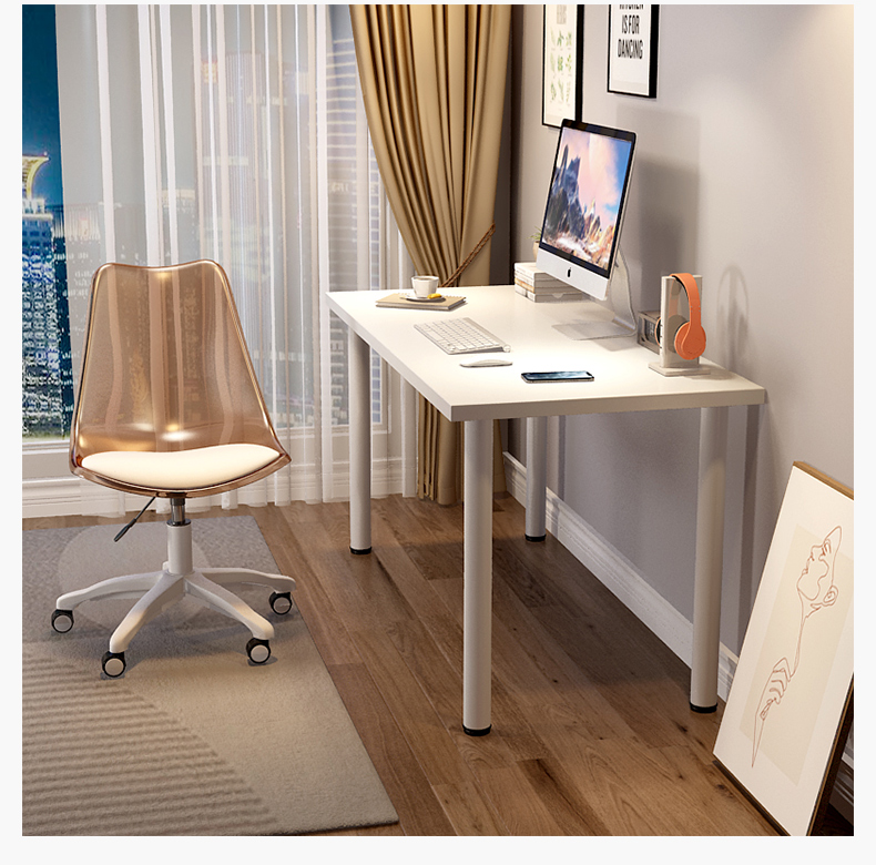 Jianzuo Computer Desk White Study Table Simple Modern Office Writing ...