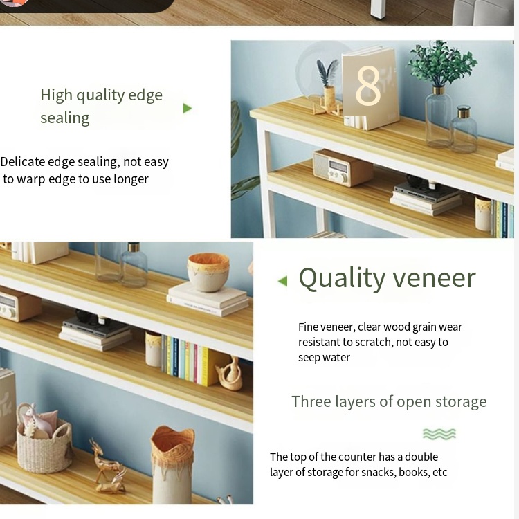 Aesthetic Computer Table 2 Layer Long Desk Table Home Office 100-160cm ...