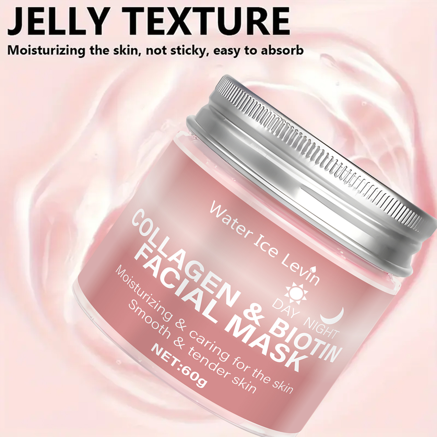 Collagen & Biotin Facial Mask - Hydrating Moisturizing Mask with ...