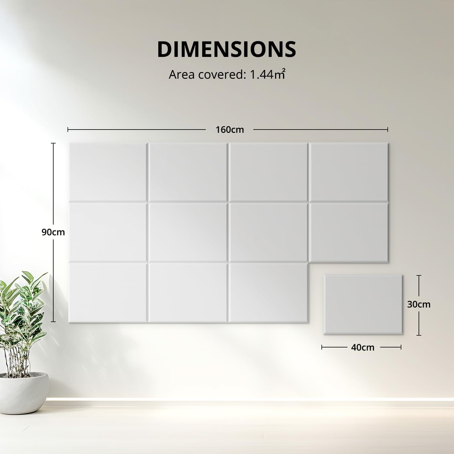 Soundproof Acoustic Panels Self-Adhesive 30*40cm Studio Sound Proof ...