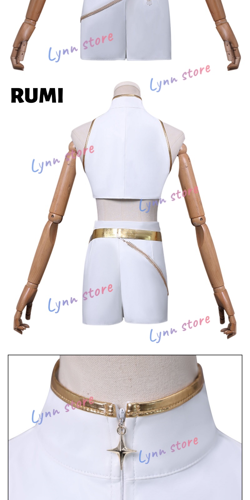 KPOP Demon Hunters Cosplay - Rumi Zoe Mira Wig & White Suit | Shopee ...