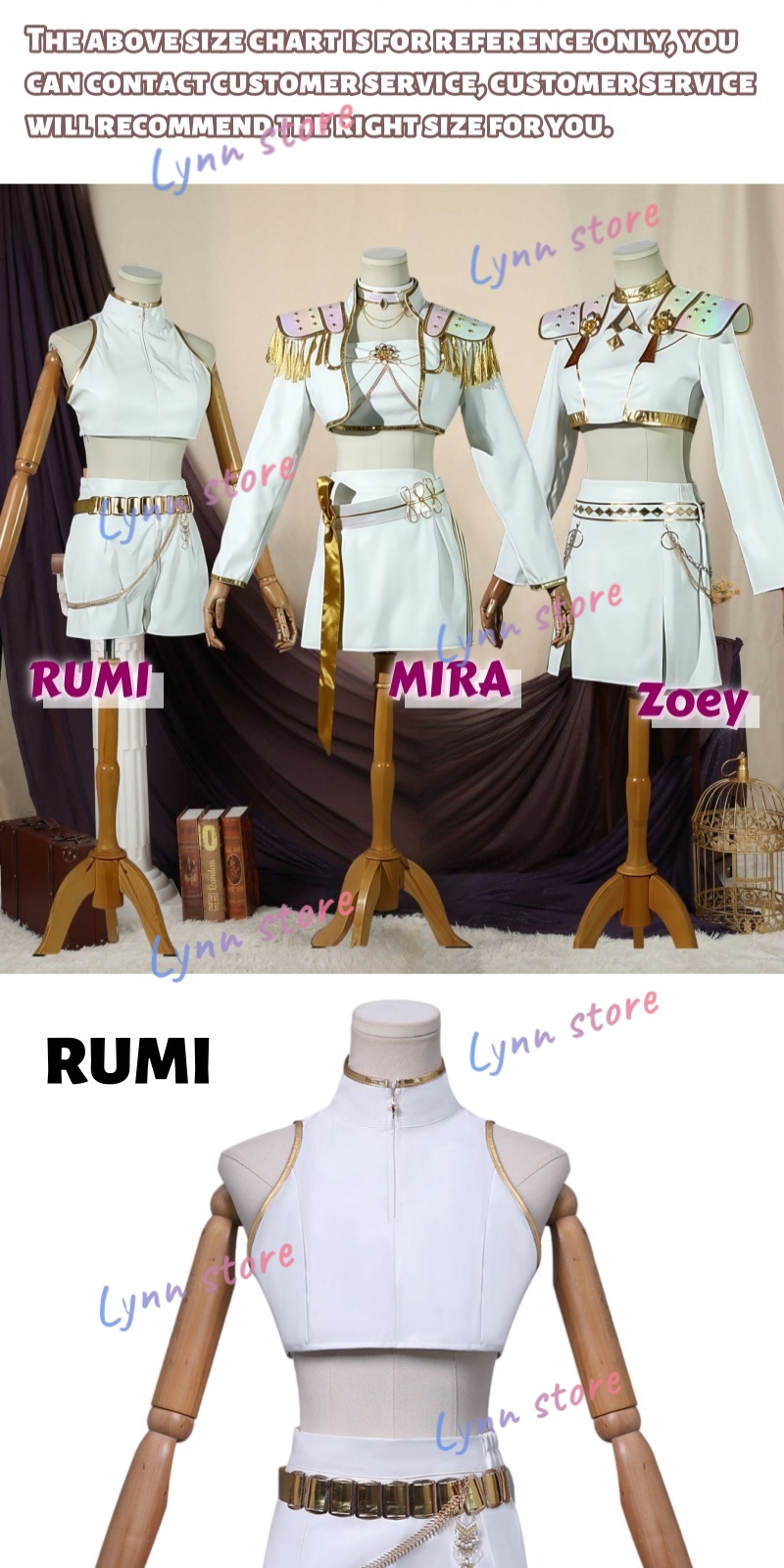 KPOP Demon Hunters Cosplay - Rumi Zoe Mira Wig & White Suit | Shopee ...