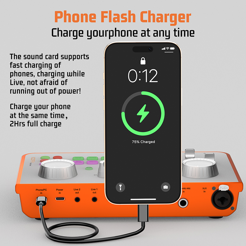 【Buy 1 Free 1】Koorfly KF02 Creative Sound Card Set Penuh Mikser Profesional 48V Telefon Mikrofon ...