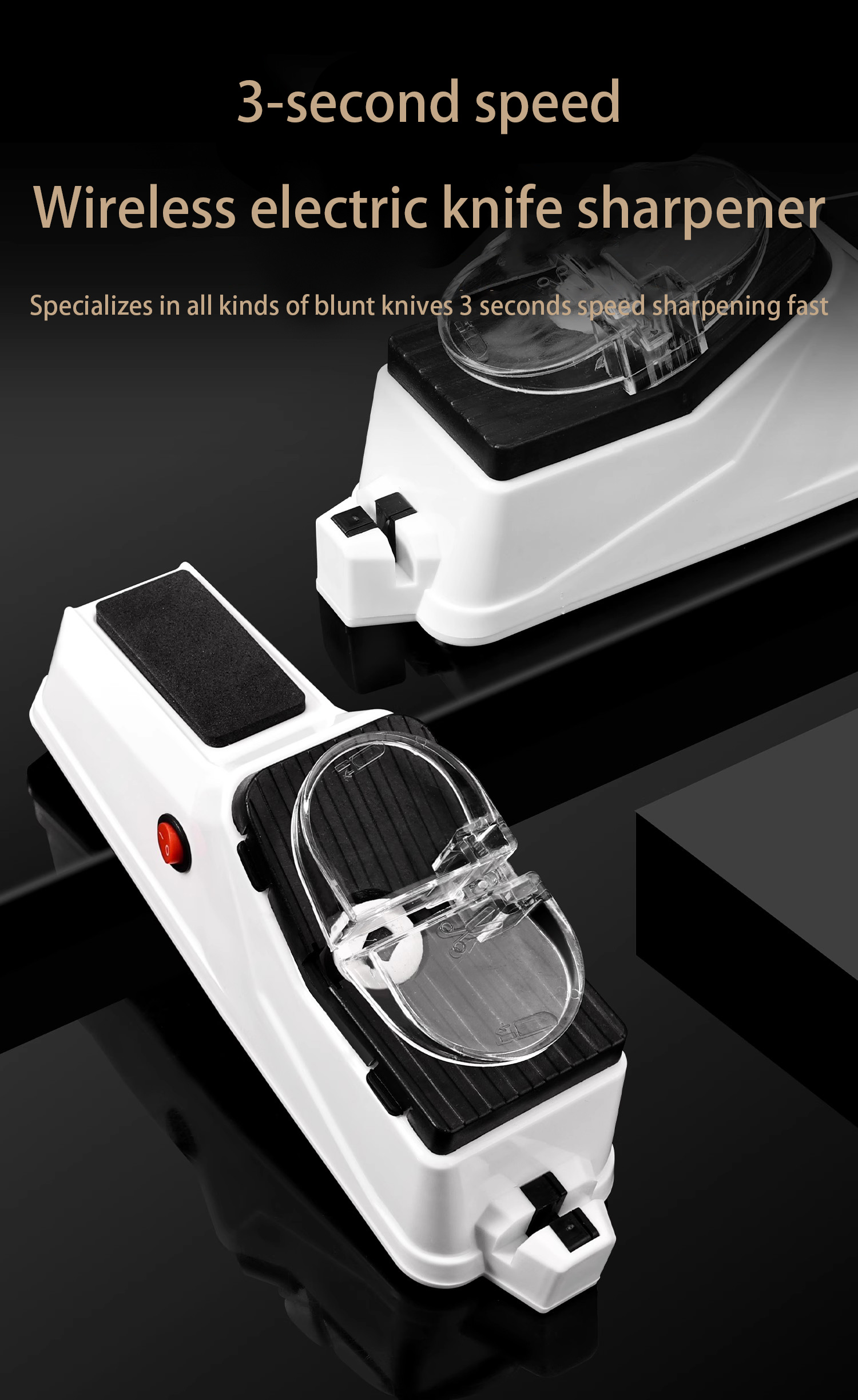 🔥3 seconds quick knife sharpening🔥Electric Knife Sharpener 100% genuine ...