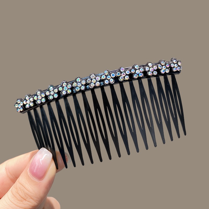 JOJO COCO Korean Version Diamond-Studded Bangs Comb Rhinestone Hairpin ...
