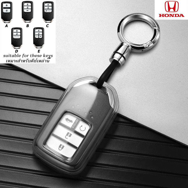 HONDA transparent car remote key cover for CRV/BRV/JAZZ/CIVIC/HRV/CITY ...