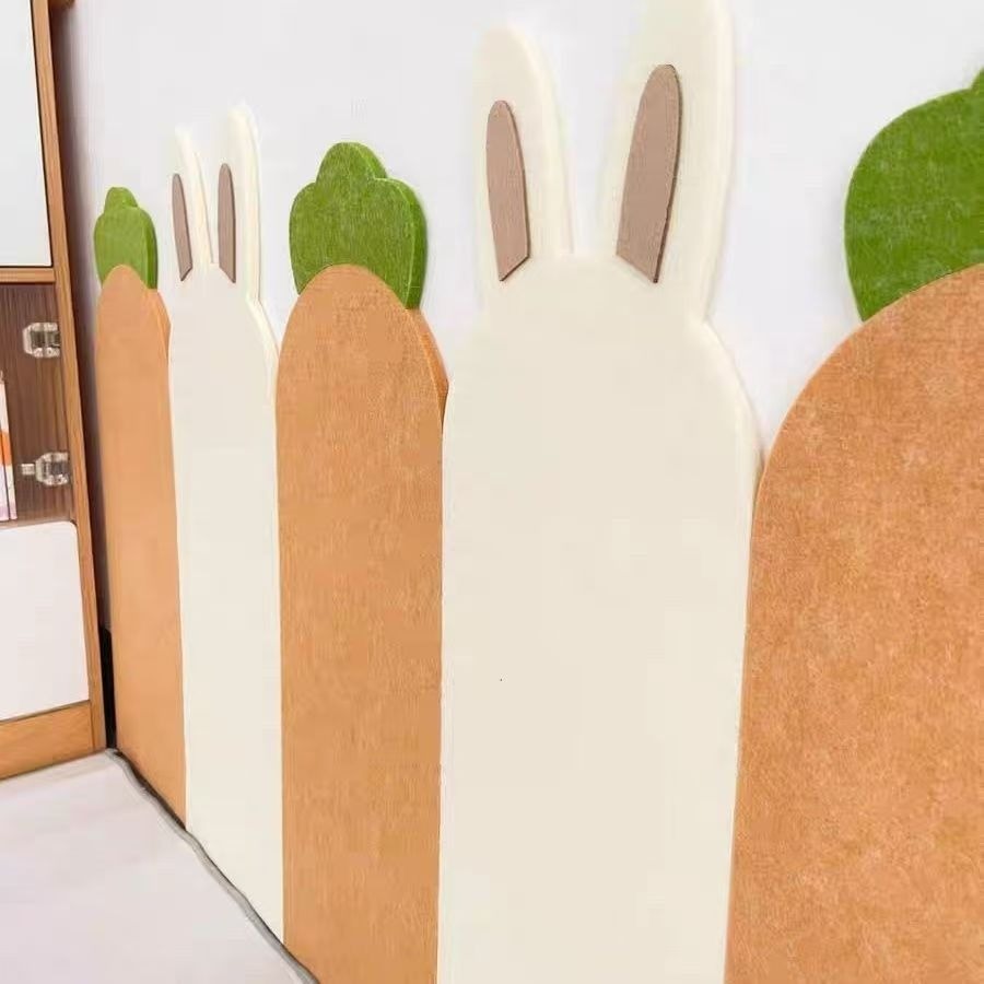 Wall Sticker 8mm Children's Room Felt Wall Circumference 3D ...