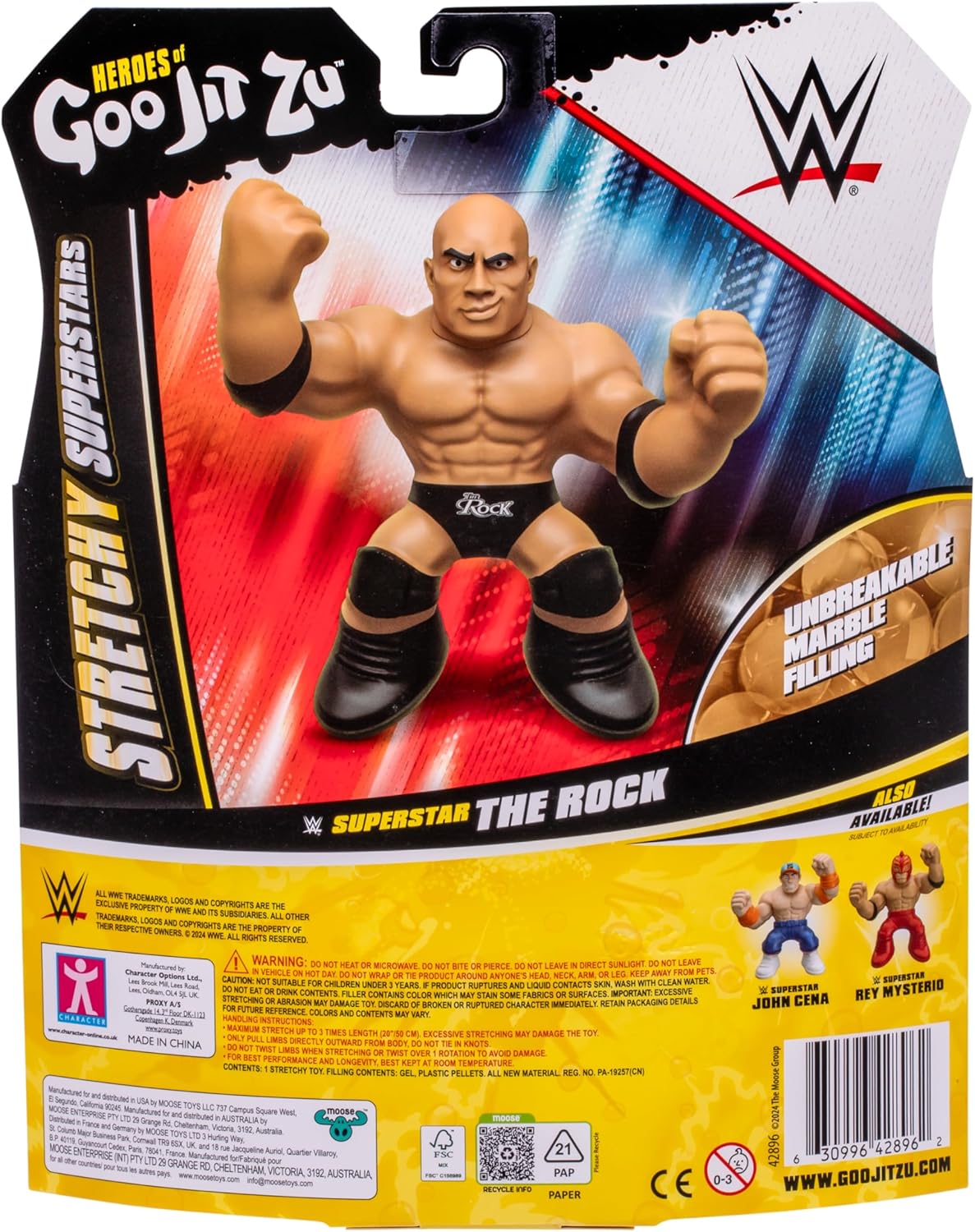 Heroes of Goo Jit Zu WWE Stretchy Superstar The Rock, Stretchy, Stretch ...