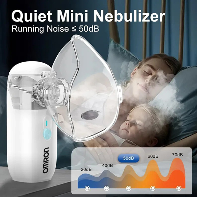 OMRON atomizer, new upgraded portable asthma nebulizer, is powered by a ...