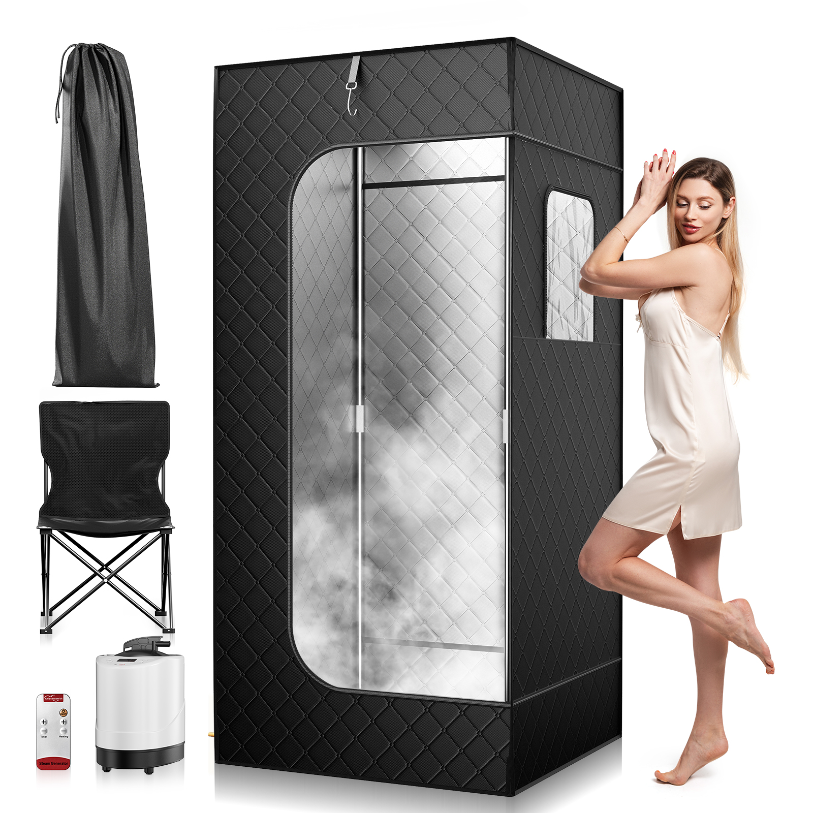 in stock! 2026 Sweat steaming box household bracket portable full body ...