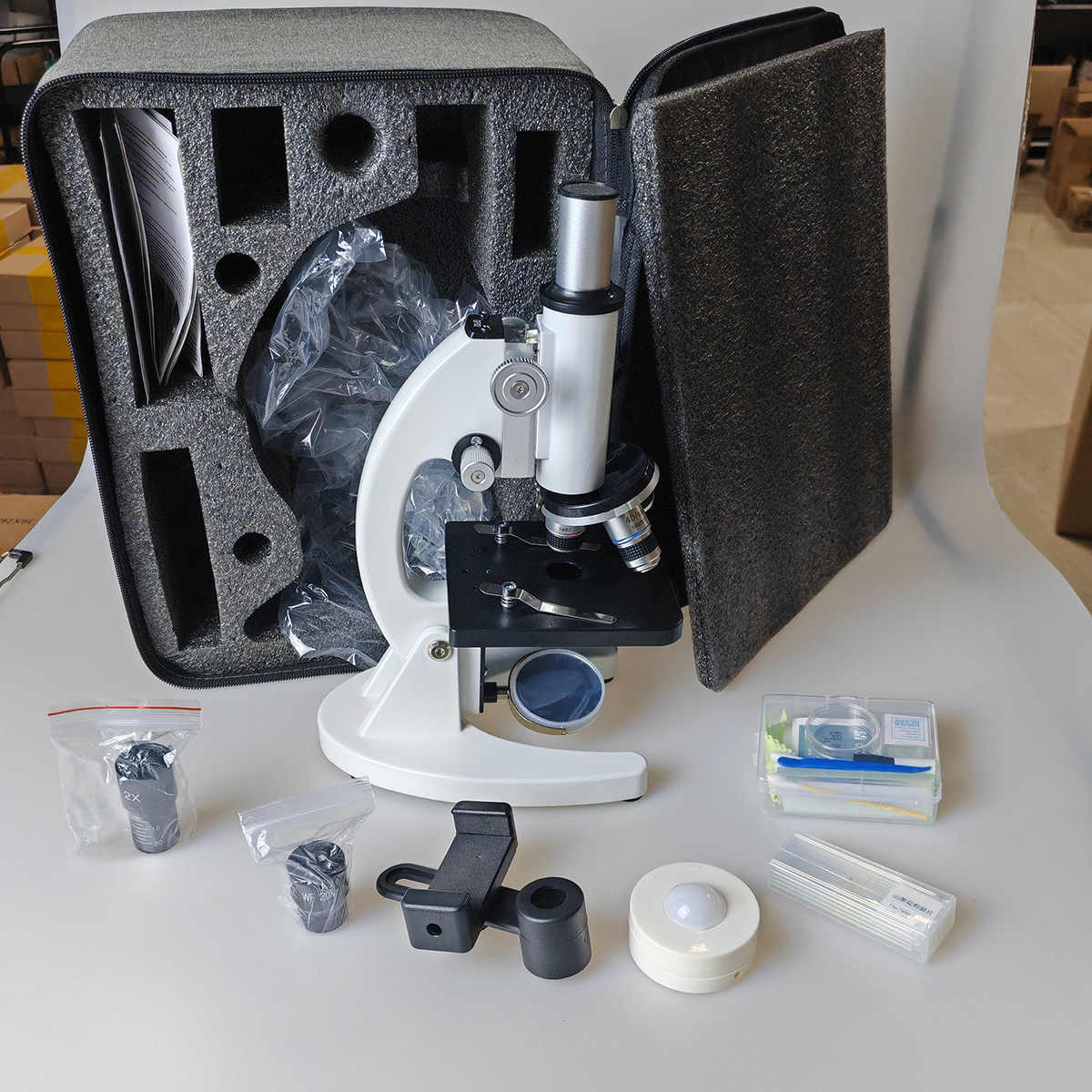 Biological Microscope 640x-2400x HD view with Fine and Coarse knob ...