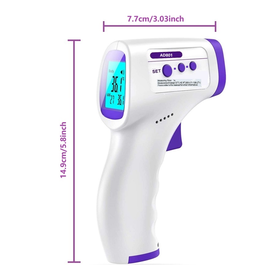 Baby Forehead Thermometer Non-Contact Infrared Fever Checker For Kids ...