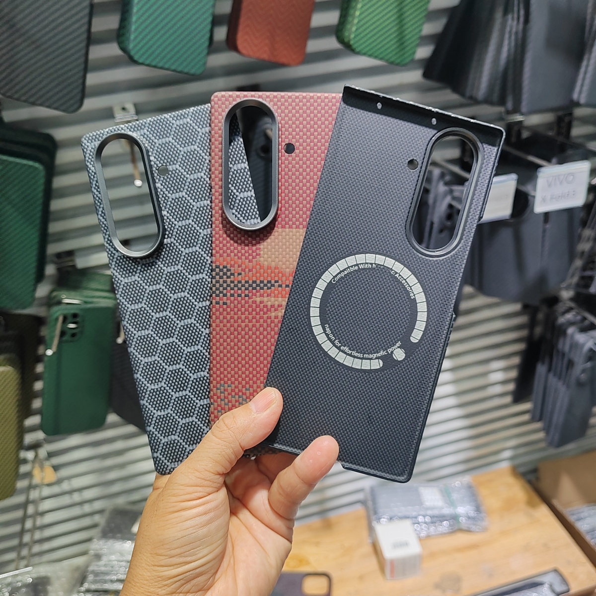 Luxury Premium Aramid Carbon Fiber Phone Cover for Samsung Galaxy Z ...